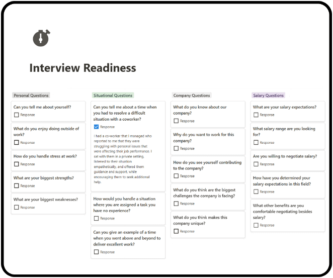 Notion Job Search Bundle Pack - FocusLoom
