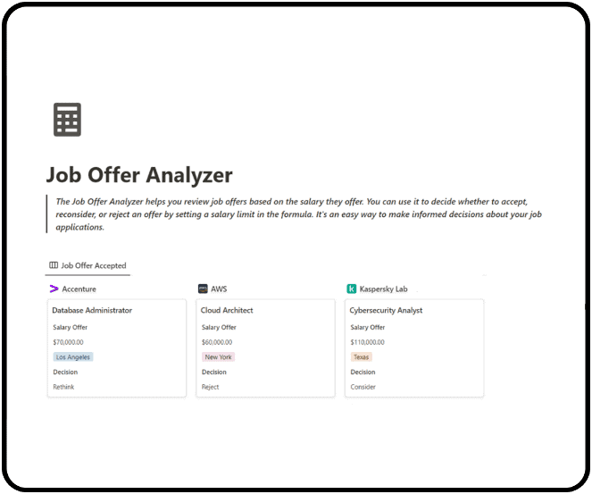 Notion Job Search Bundle Pack - FocusLoom