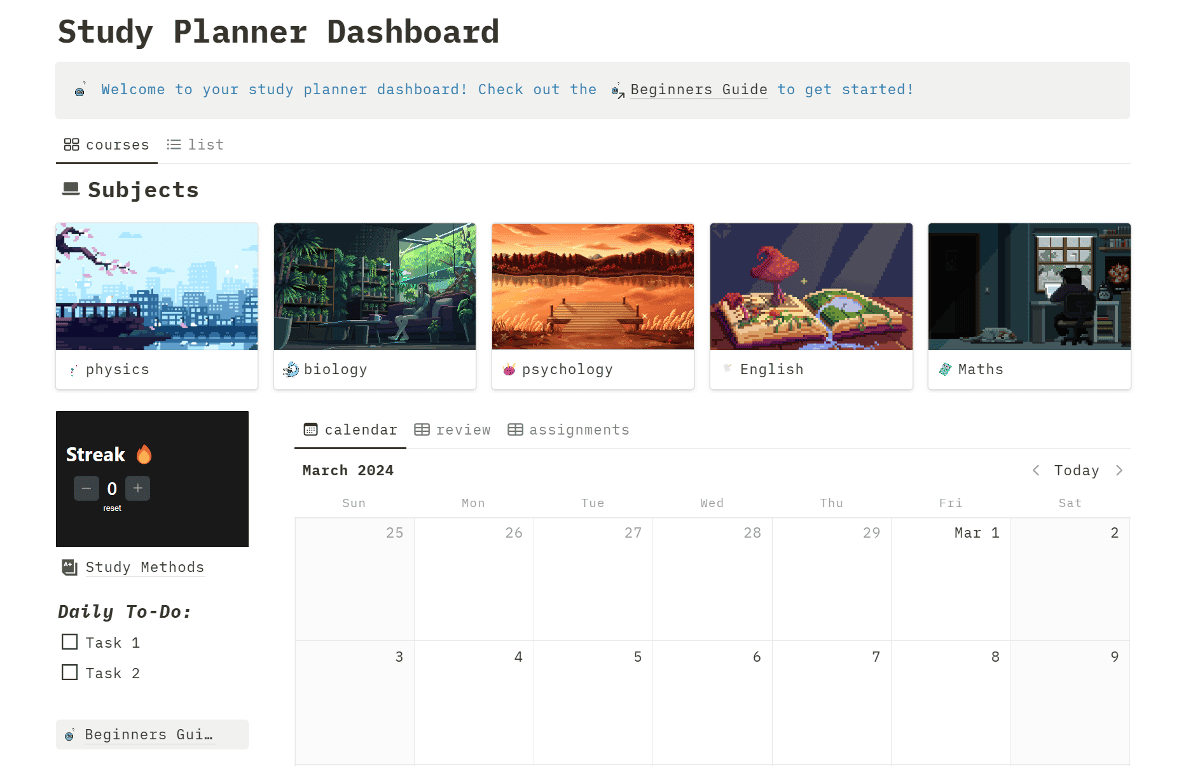 25 Best Notion Templates for Students [School, University]