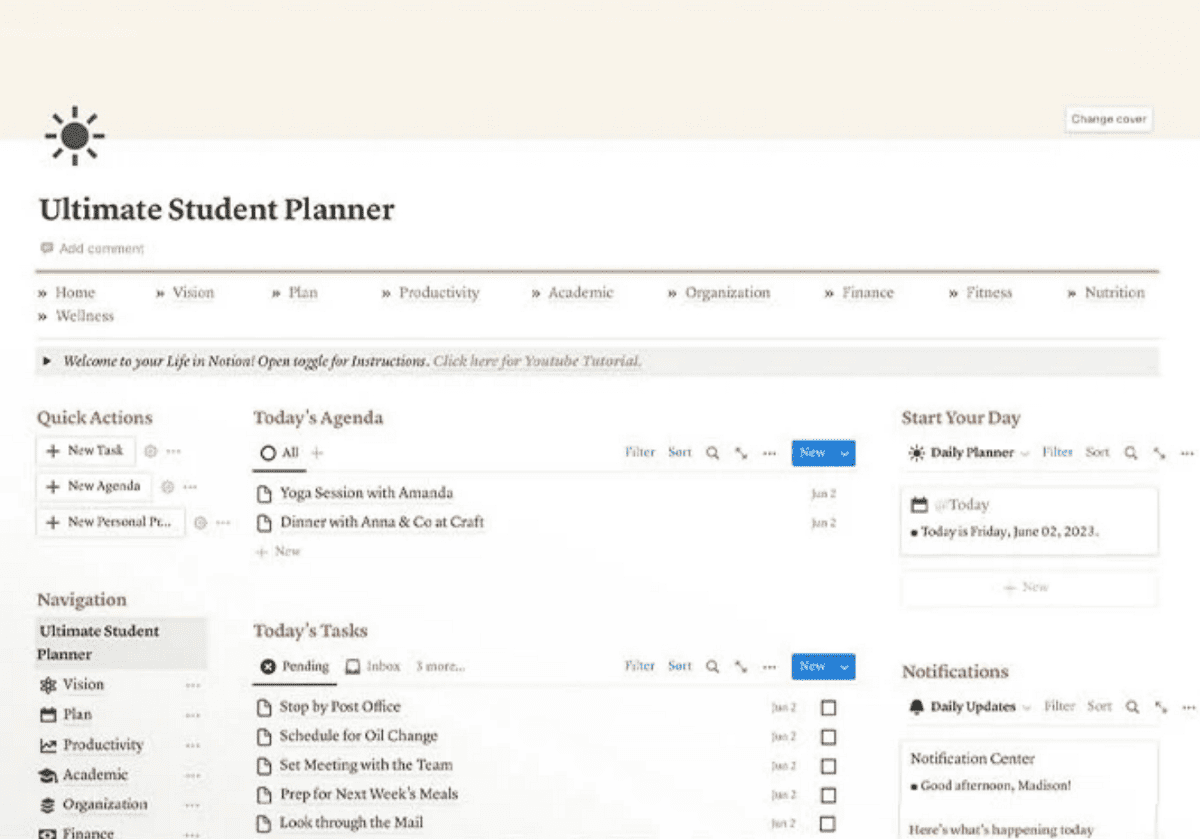 25 Best Notion Templates for Students [School, University]