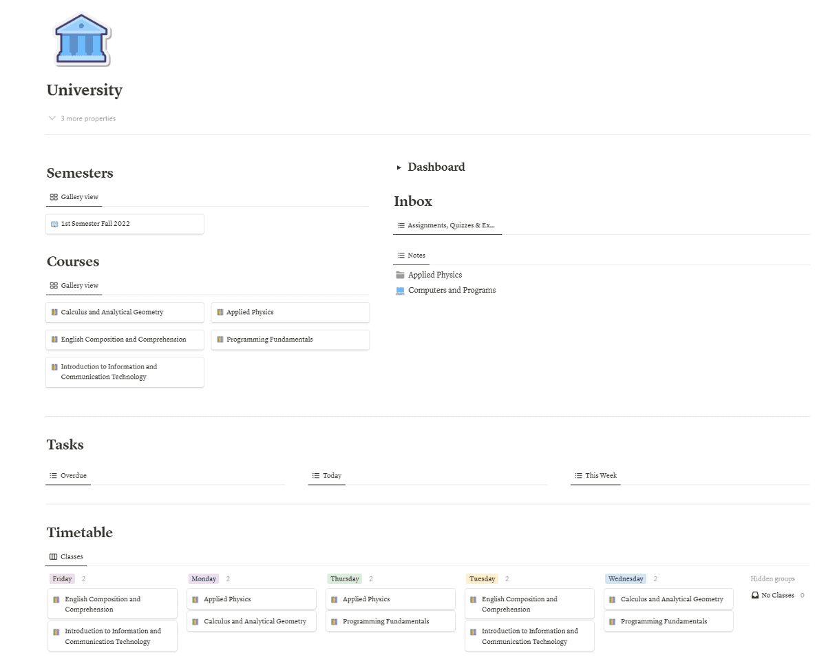 25 Best Notion Templates for Students [School, University]